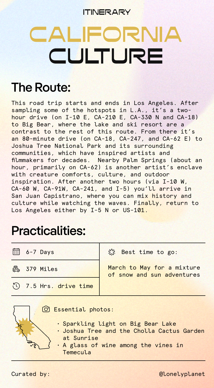 The Mixtape California: the ultimate culture road trip guide - Lonely ...